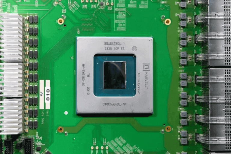 A Glimpse Inside the Marvell 51.2T (64-Port 800G) Switch | FiberMall