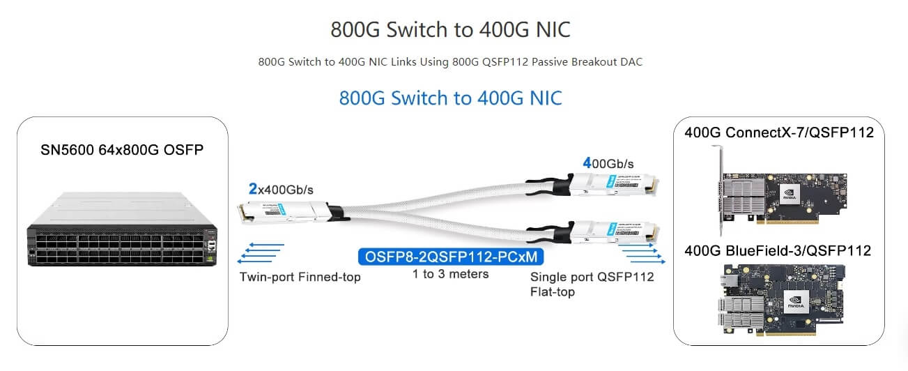 Comprehensive Analysis of 400GB NDR Splitter Cable and OSFP 800G Copper ...