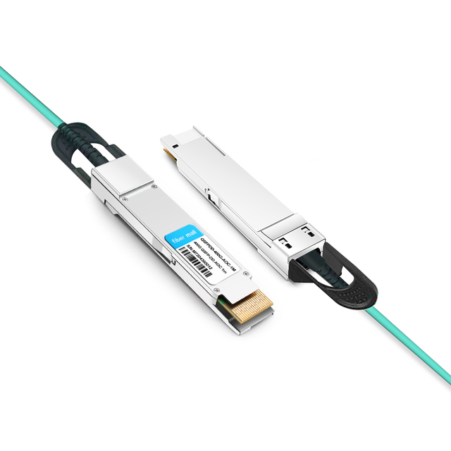 400G QSFP-DD to QSFP-DD Active Optical Cable 1m | FiberMall