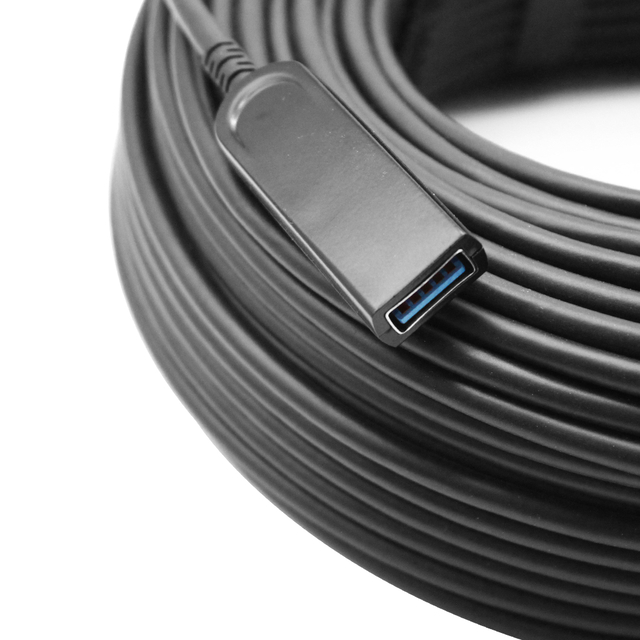 USB 3.0 Active Optical Cables 50m Male to Female | FiberMall