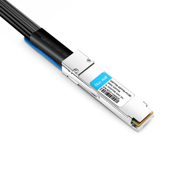 200G QSFP56 to 4x 50G SFP56 Breakout DAC Cable 2m | FiberMall