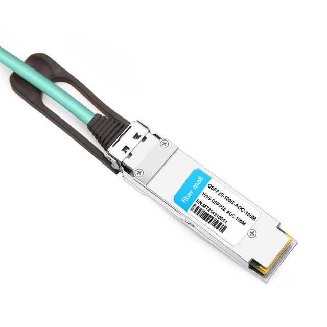 100G QSFP28 to QSFP28 Active Optical Cable OM3 100m | FiberMall