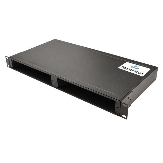 19" 1U Rack with 2 Slots for Plug-in LGX Box - FiberMall