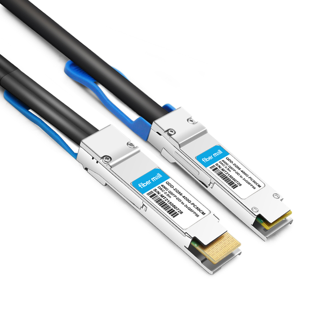 400Gb QSFP-DD to 2x200G QSFP56 Breakout DAC 0.5m | FiberMall