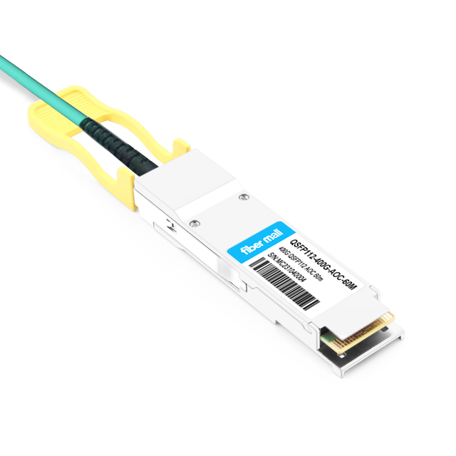 400G QSFP112 - QSFP112 アクティブ光ケーブル 60m | ファイバーモール