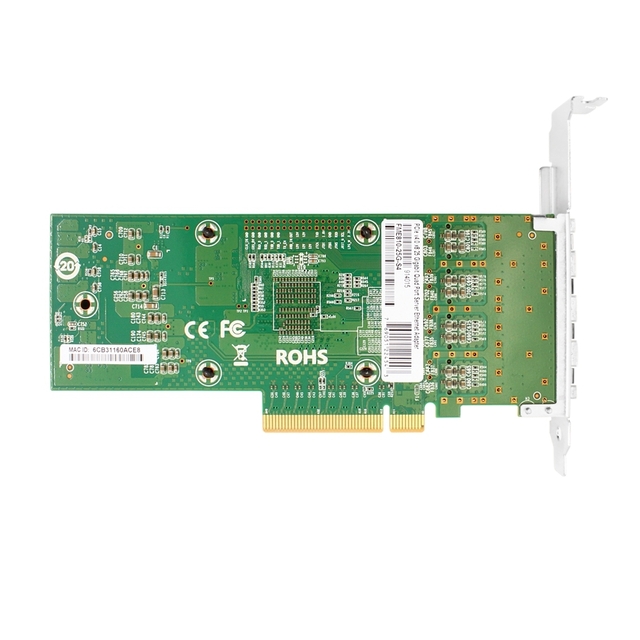 Tarjeta de interfaz de red Intel E810 PCI 25G Quad-Port SFP28 | FiberMall