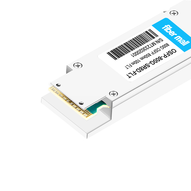 OSFP 8x100G SR8 Flat Top PAM4 Dual MPO-12 Transceiver | FiberMall