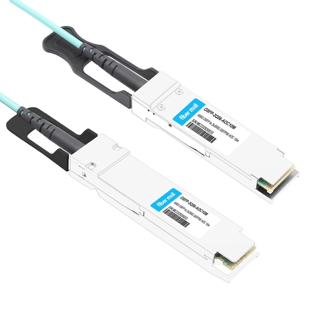 400G OSFP to 2x200G QSFP56 HDR Breakout AOC 10m | FiberMall