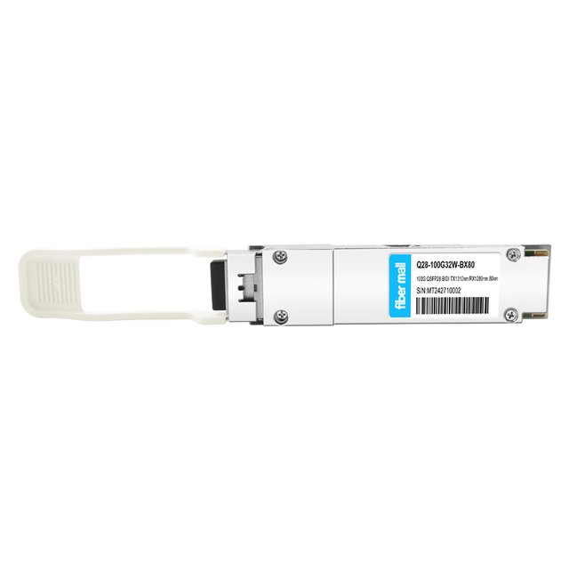 100G BIDI QSFP28 TX1310nm/RX1280nm Module 80km | FiberMall