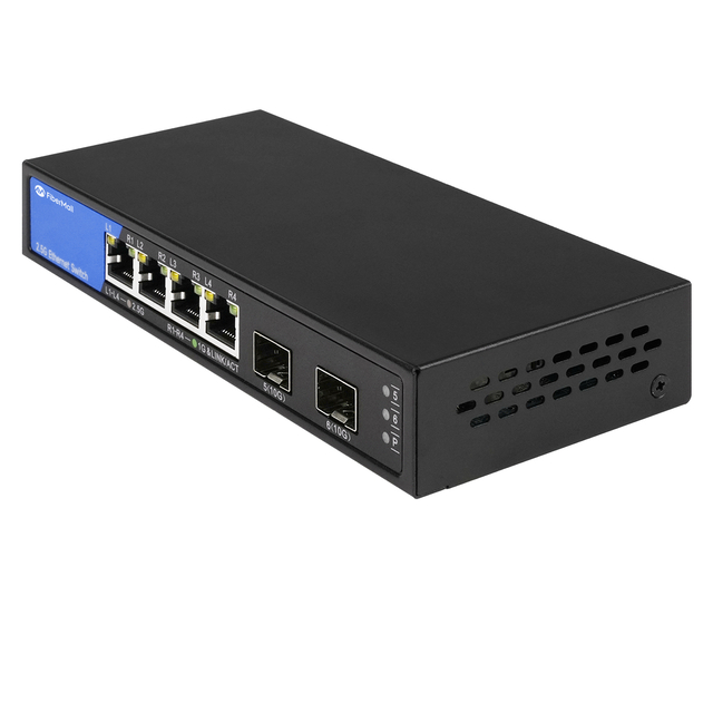 4-Port 1G Switch with 2x 1G/10G SFP+ Up1inks | FiberMall