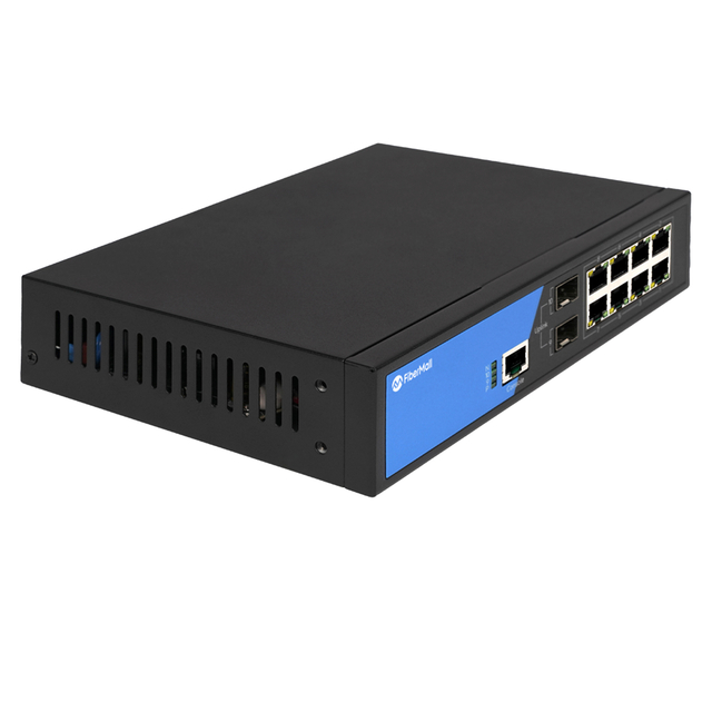 Switch 1G 8 port POE Switch with 2x 1G SFP L2+ Up1inks | FiberMall