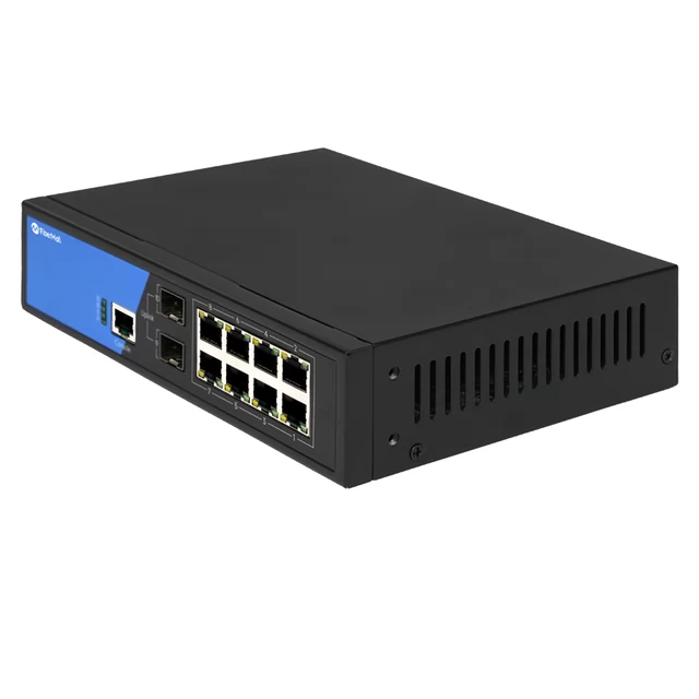 Switch 1G 8 port POE Switch with 2x 1G SFP L2+ Up1inks | FiberMall