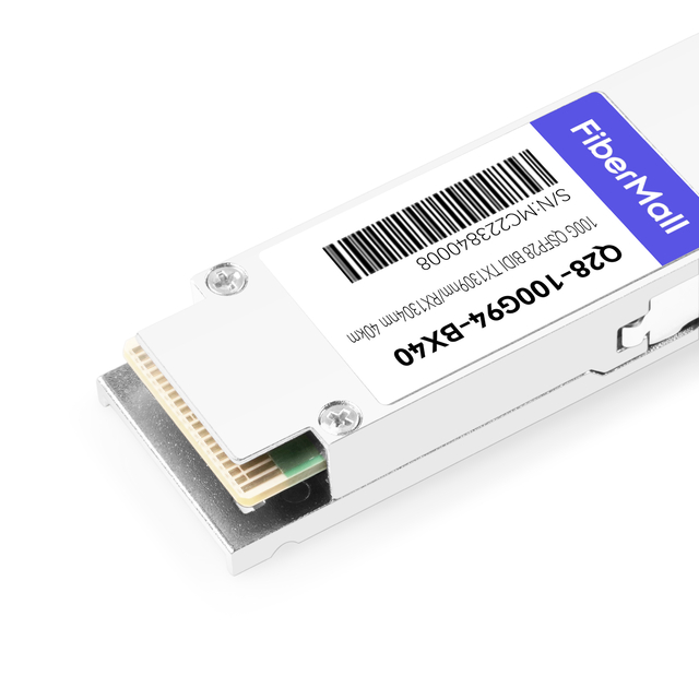 100G BIDI QSFP28 TX1309nm/RX1304nm シングル ラムダ 40km | ファイバーモール