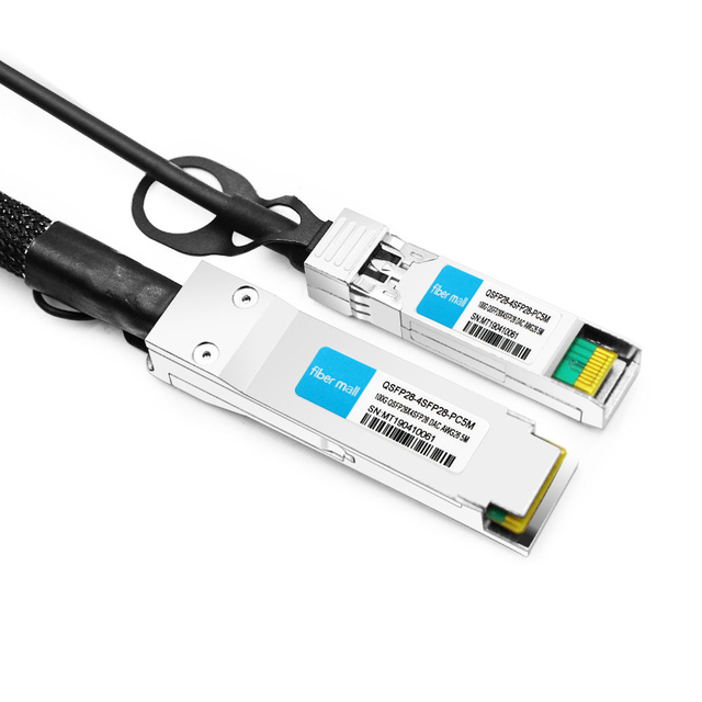 Cisco QSFP-4SFP25G-CU5M 100G QSFP28 to SFP28 DAC Cable | FiberMall