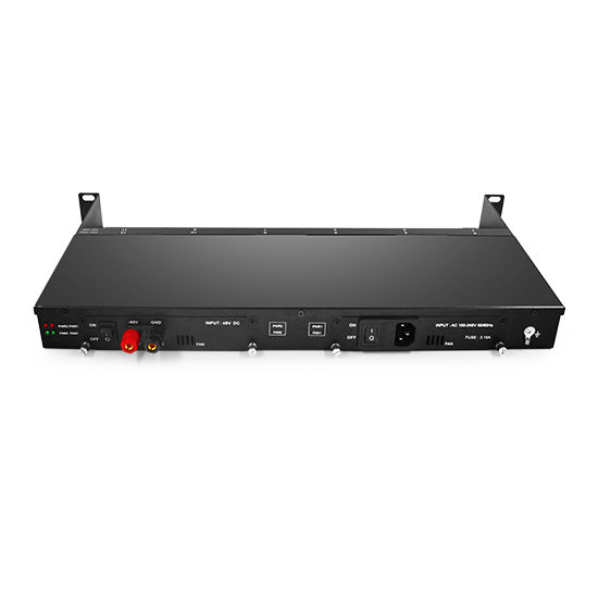 1U 12 Slots Mini Fiber Media Converter Rack Dual Power | FiberMall