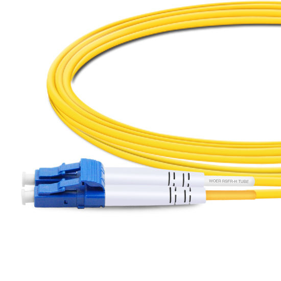 Duplex OS2 9/125 LC-LC Single Mode Fiber Optic Cable 5m | FiberMall