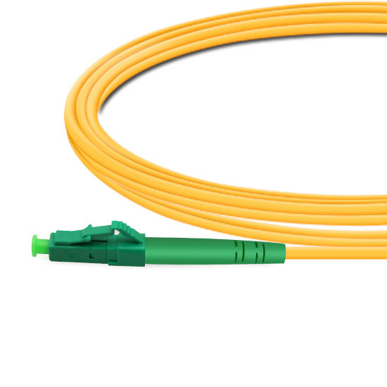 LC APC to SC APC Simplex OS2 SM PVC Fiber Optic Cable 1m | FiberMall